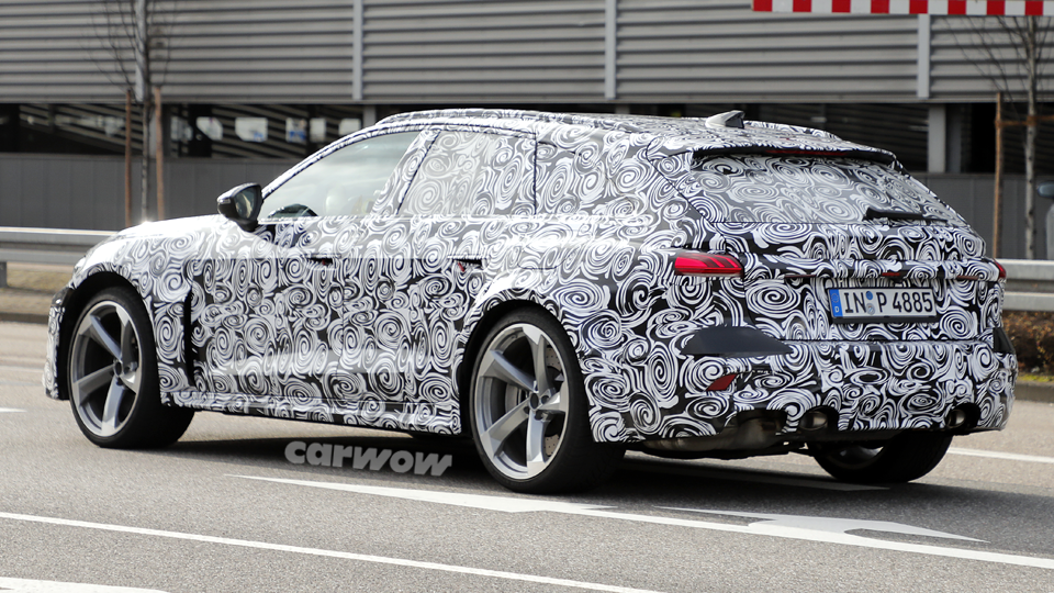 New Audi RS5 Avant spotted: bonkers estate to gain plug-in hybrid tech ...